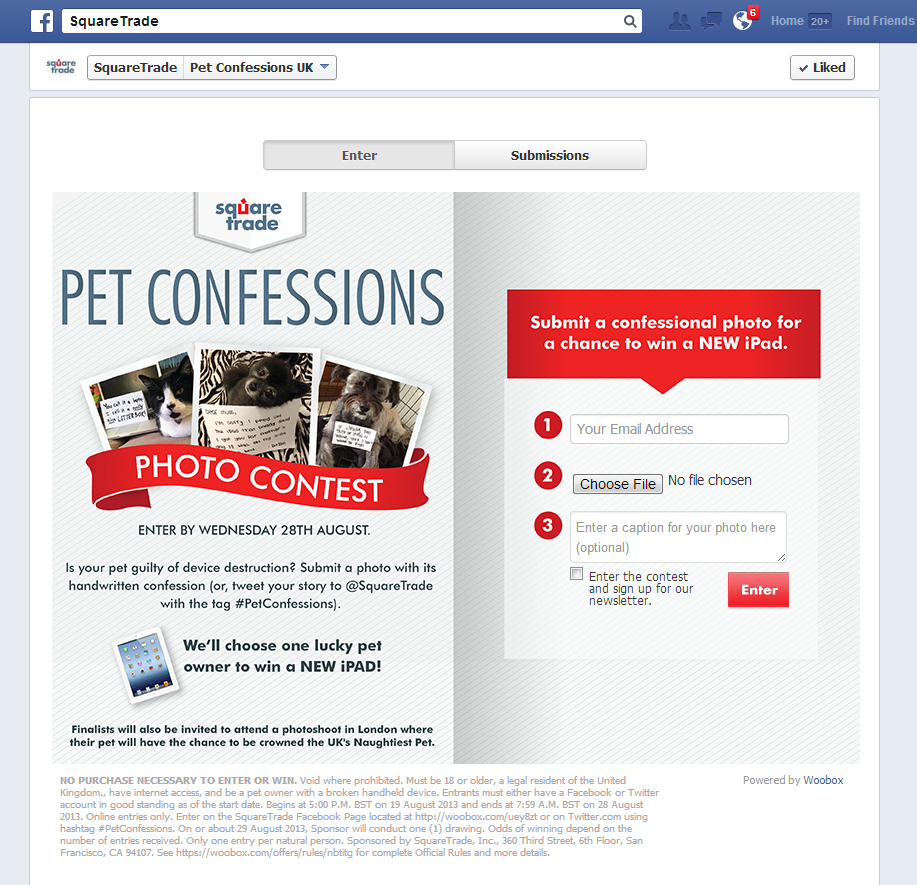 Woobox Photo Contest App
