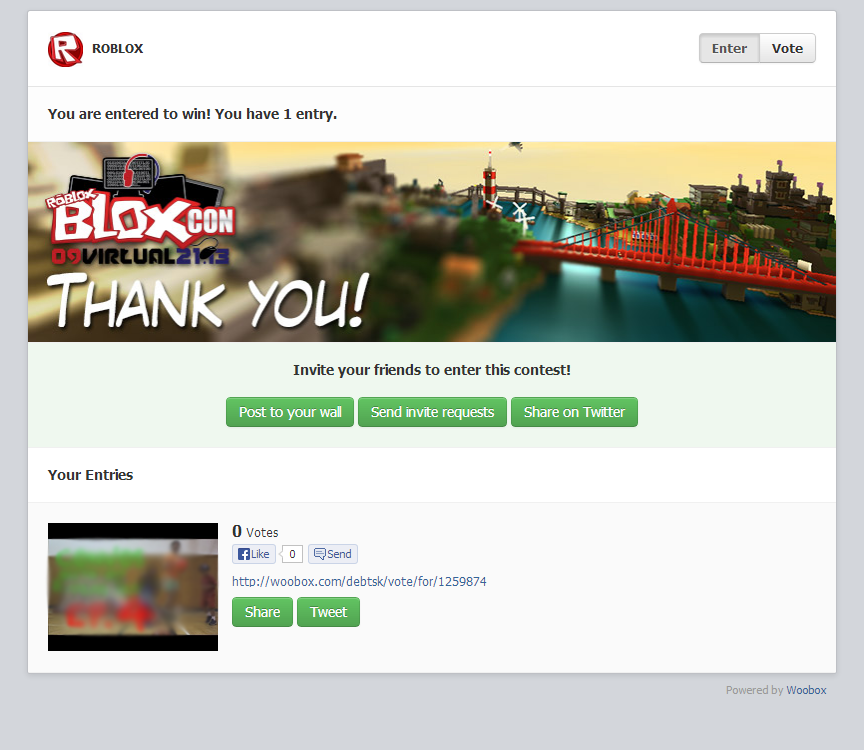 Woobox Video Contest App